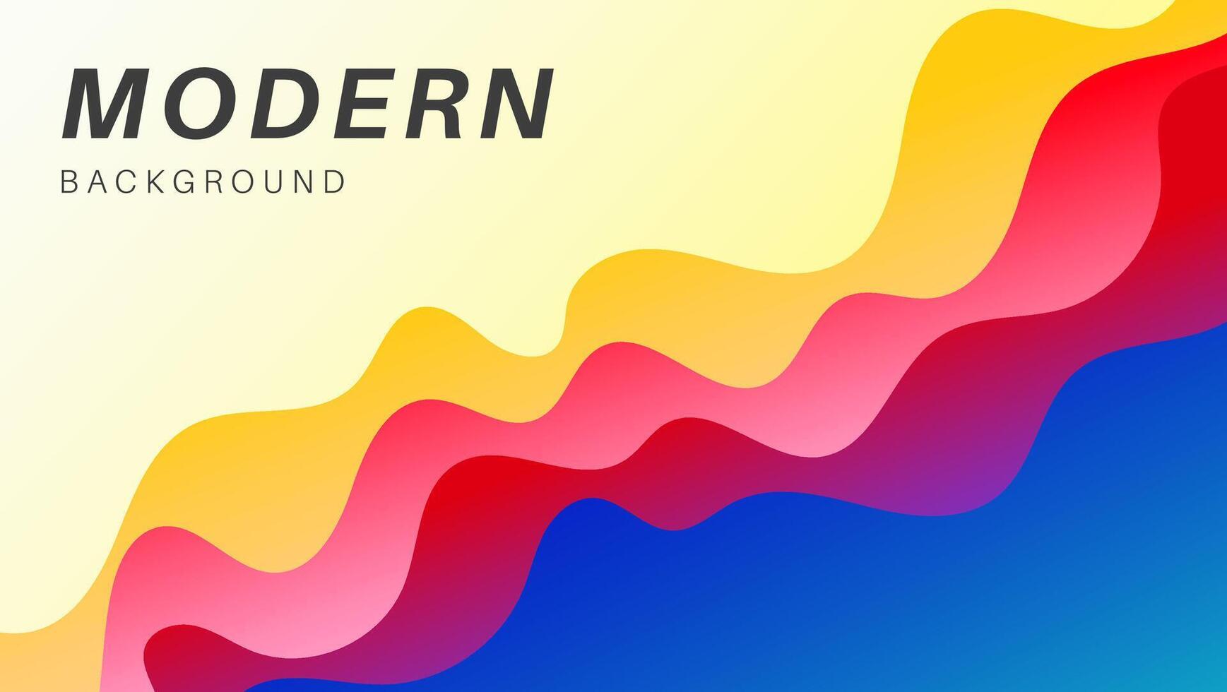 Modern Colorful Gradient Waves Background Design 46575992 Vector Art at ...