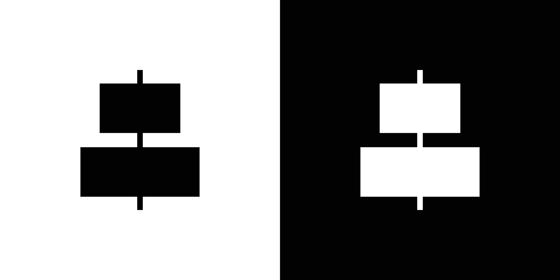 Vertical align icon symbol black and white set 46576957 Vector Art at Vecteezy