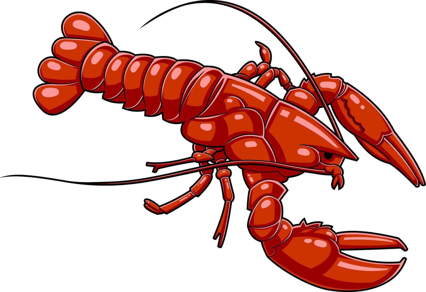 Cartoon Red Lobster With Two Claws 46585262 Vector Art at Vecteezy Cartoon Red Lobster With Two Claws 46585262 Vector Art at Vecteezy