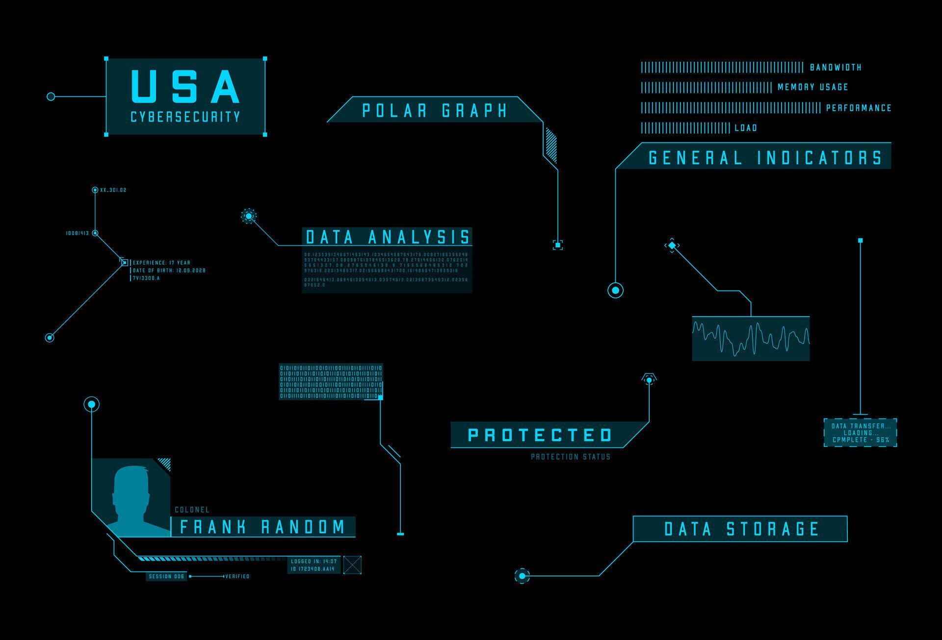 HUD callout UI design elements. 46588111 Vector Art at Vecteezy