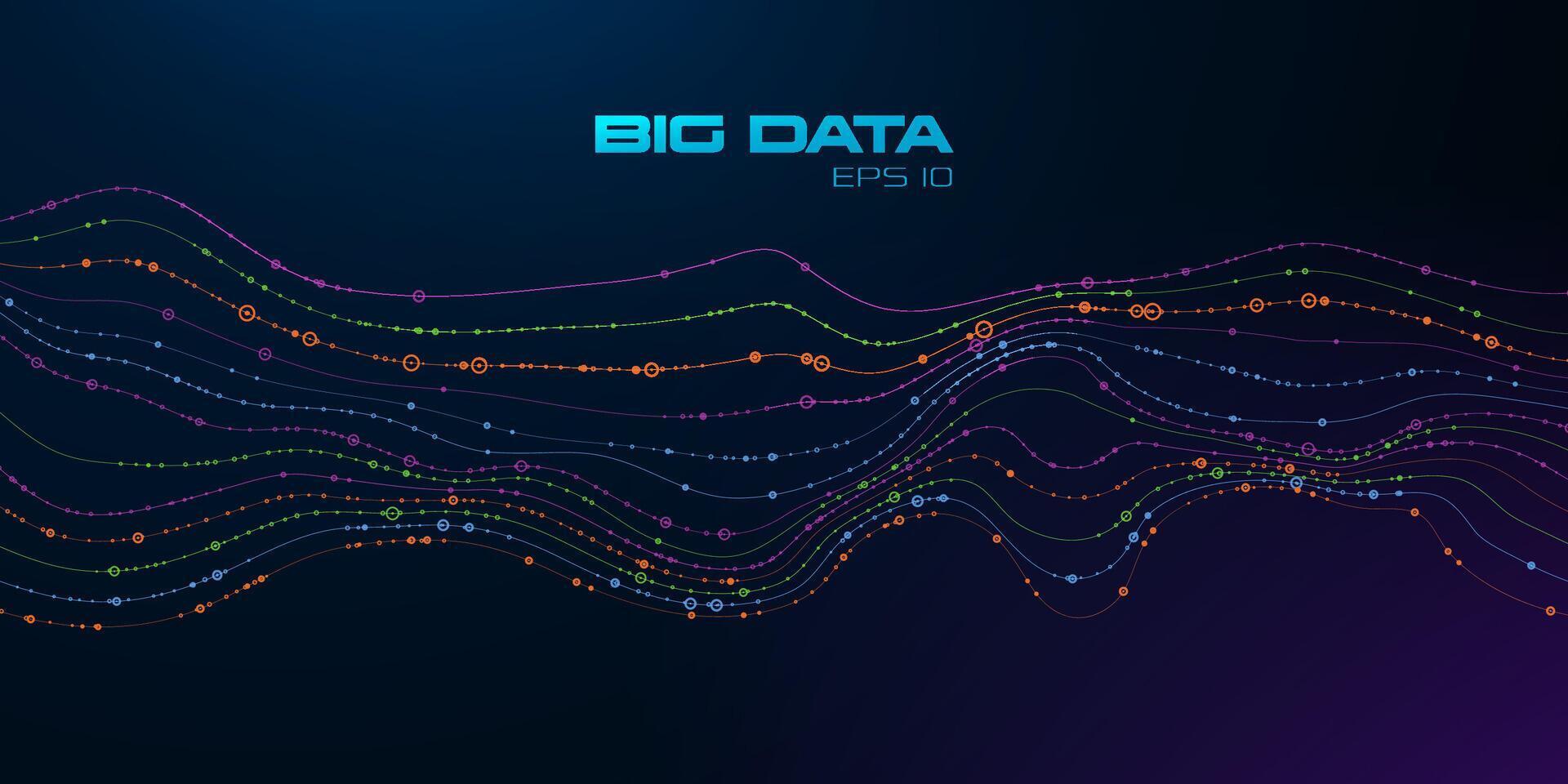 Big data visualization. 46588112 Vector Art at Vecteezy