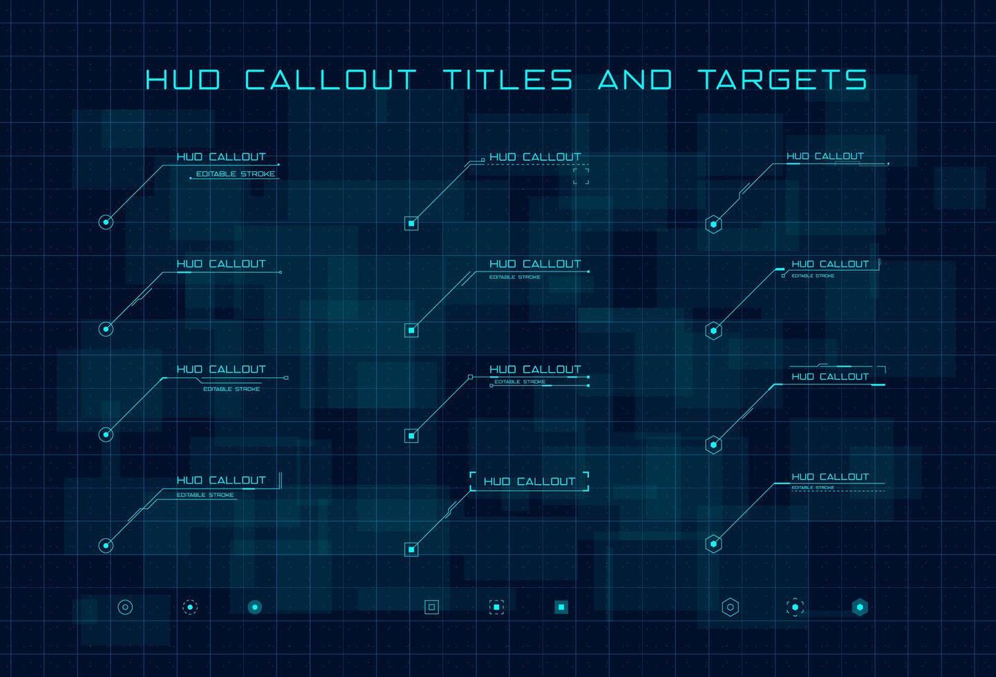 Set of blue callout HUD titles and targets 46588164 Vector Art at Vecteezy Set of blue callout HUD titles and targets 46588164 Vector Art at Vecteezy