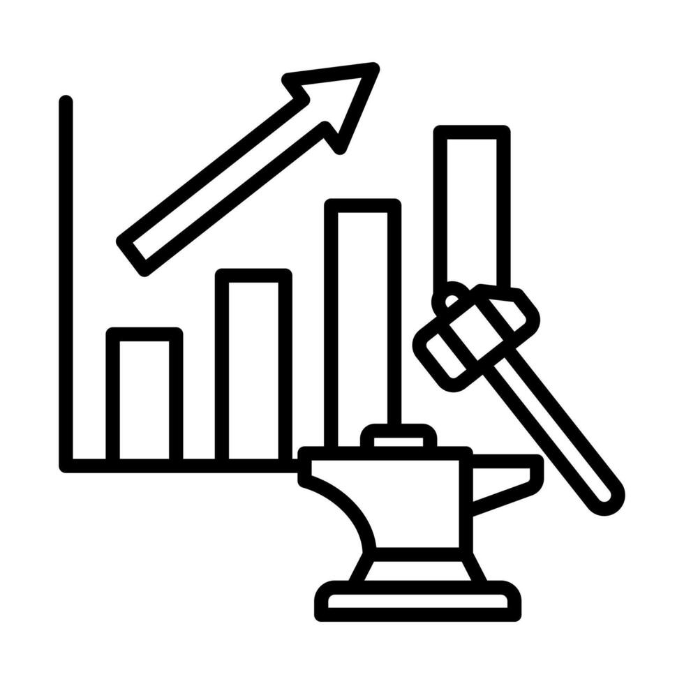 Trend Forge Icon Line Illustration 46590065 Vector Art At Vecteezy