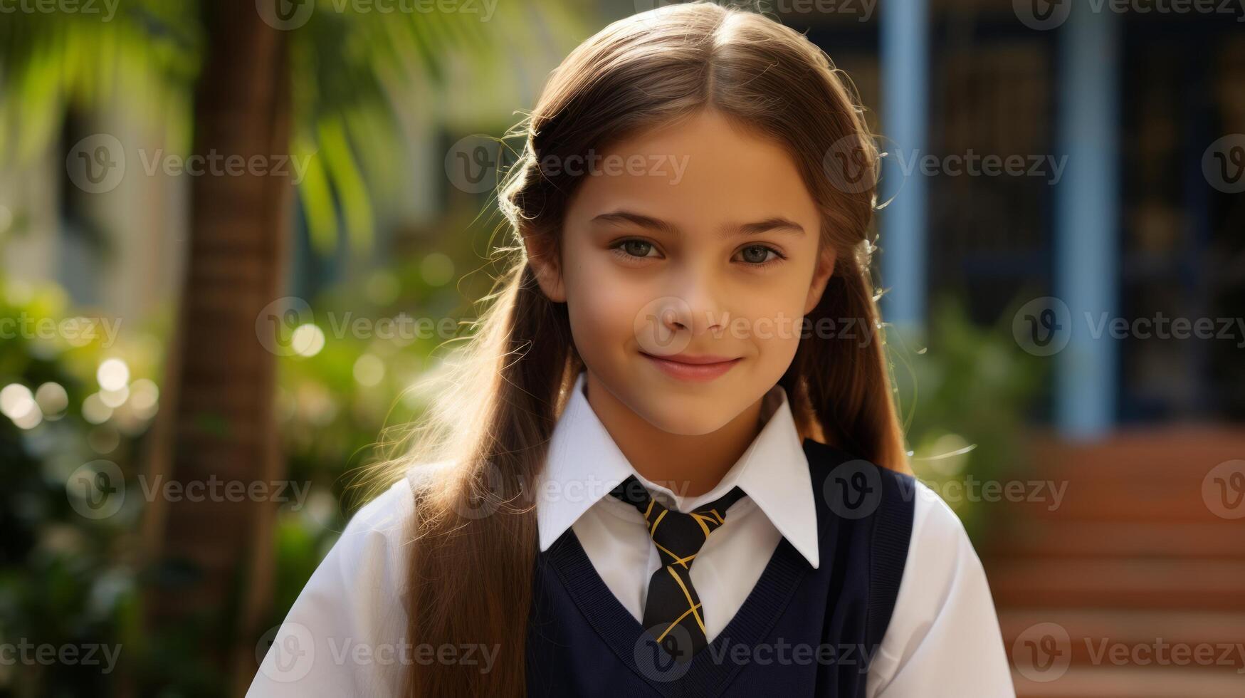 Young schoolgirl outdoors. Neural network 46593931 Stock Photo at Vecteezy Young schoolgirl outdoors. Neural network 46593931 Stock Photo at Vecteezy