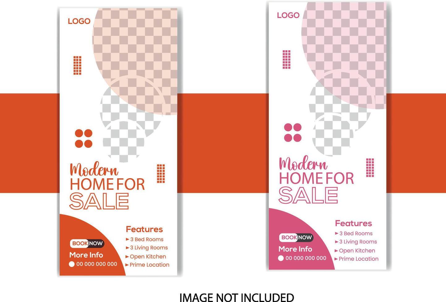 Corporate real estate roll up banner or pull up banner design template ... Corporate real estate roll up banner or pull up banner design template ...