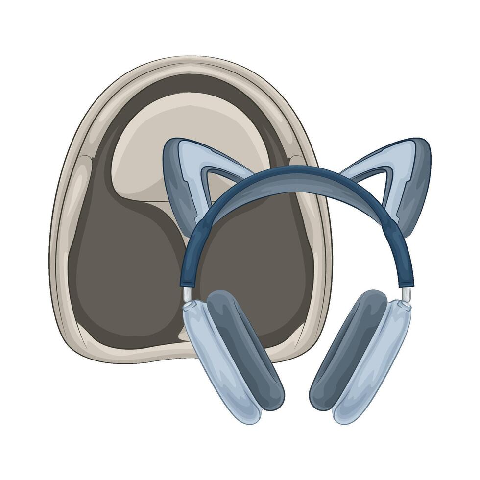 Illustration Of Cat Ear Headphone 46596910 Vector Art At Vecteezy
