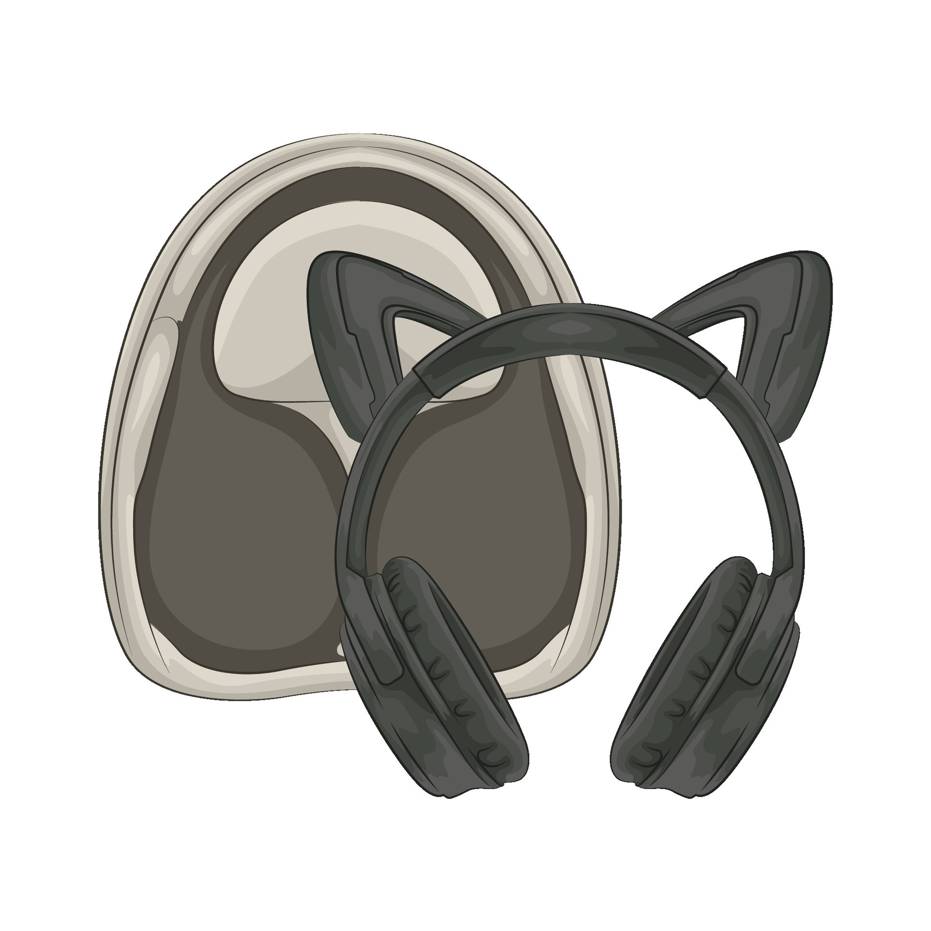 Illustration Of Cat Ear Headphone 46596930 Vector Art At Vecteezy