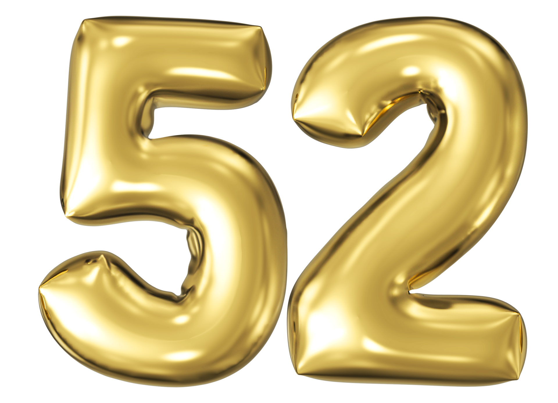 oro burbuja número 52 46597744 PNG