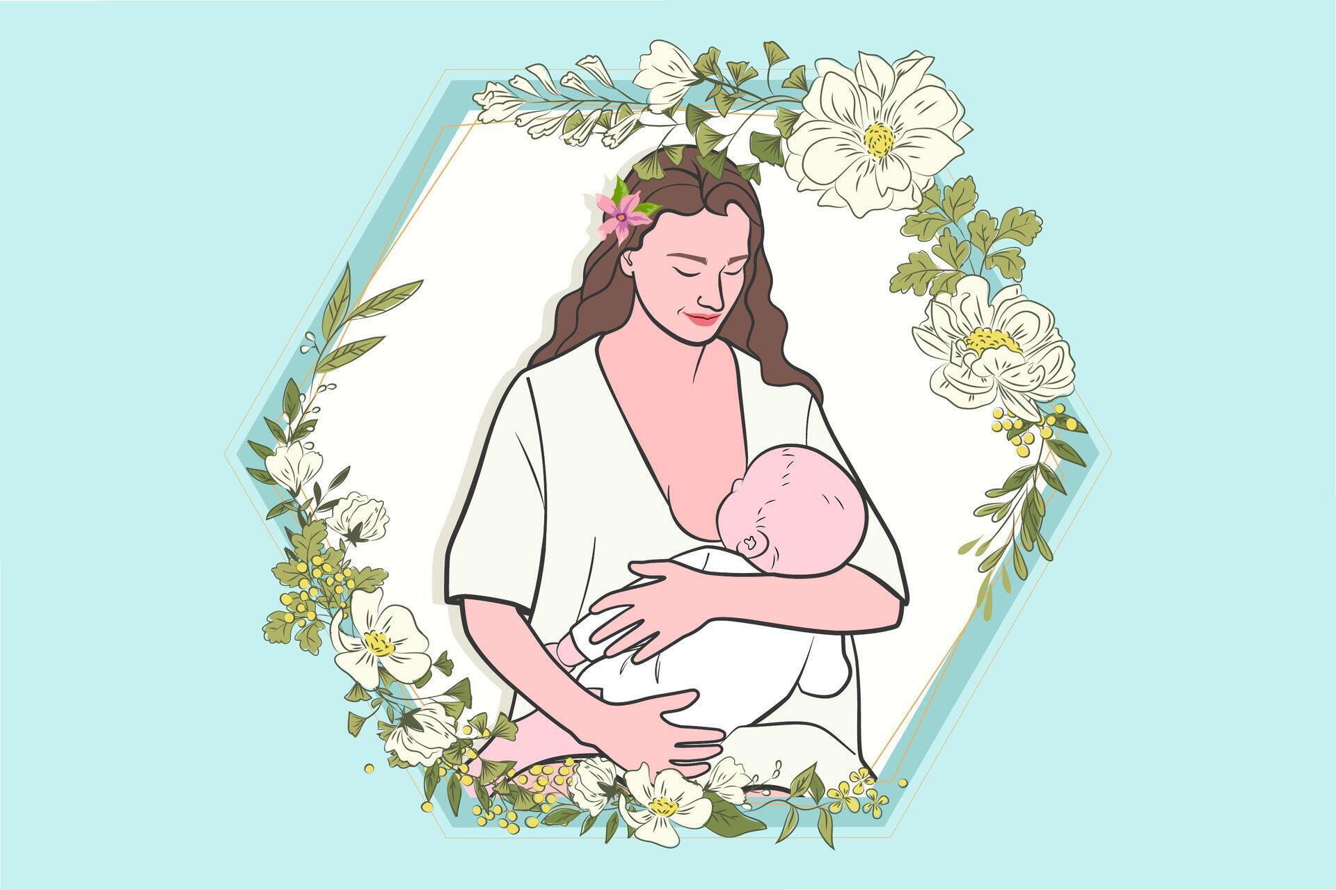 Hand Drawn Breastmilk Illustration 46599321 Vector Art At Vecteezy