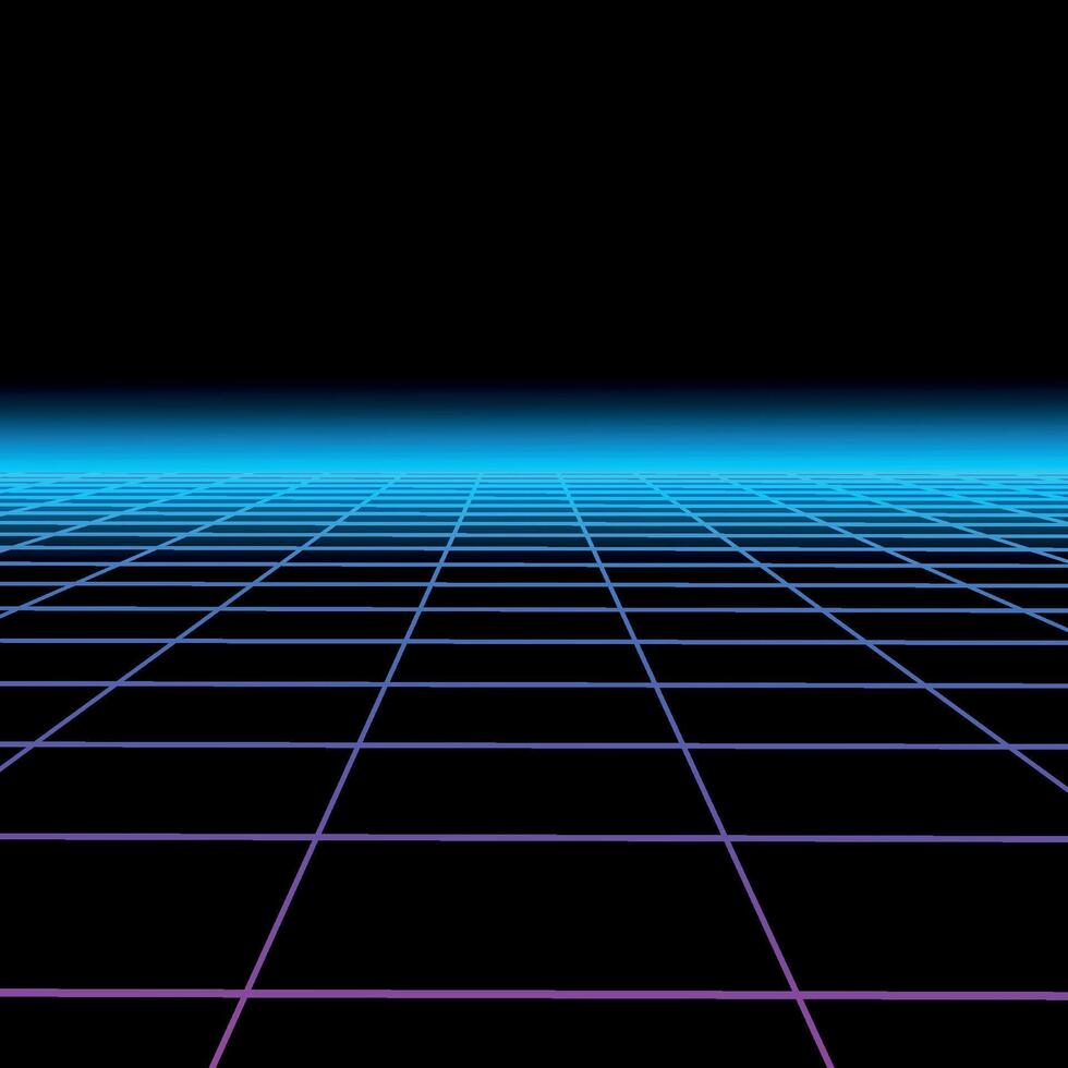 abstract futuristic background with vision perspective. Retro design - fashion 80-90s. Color ...