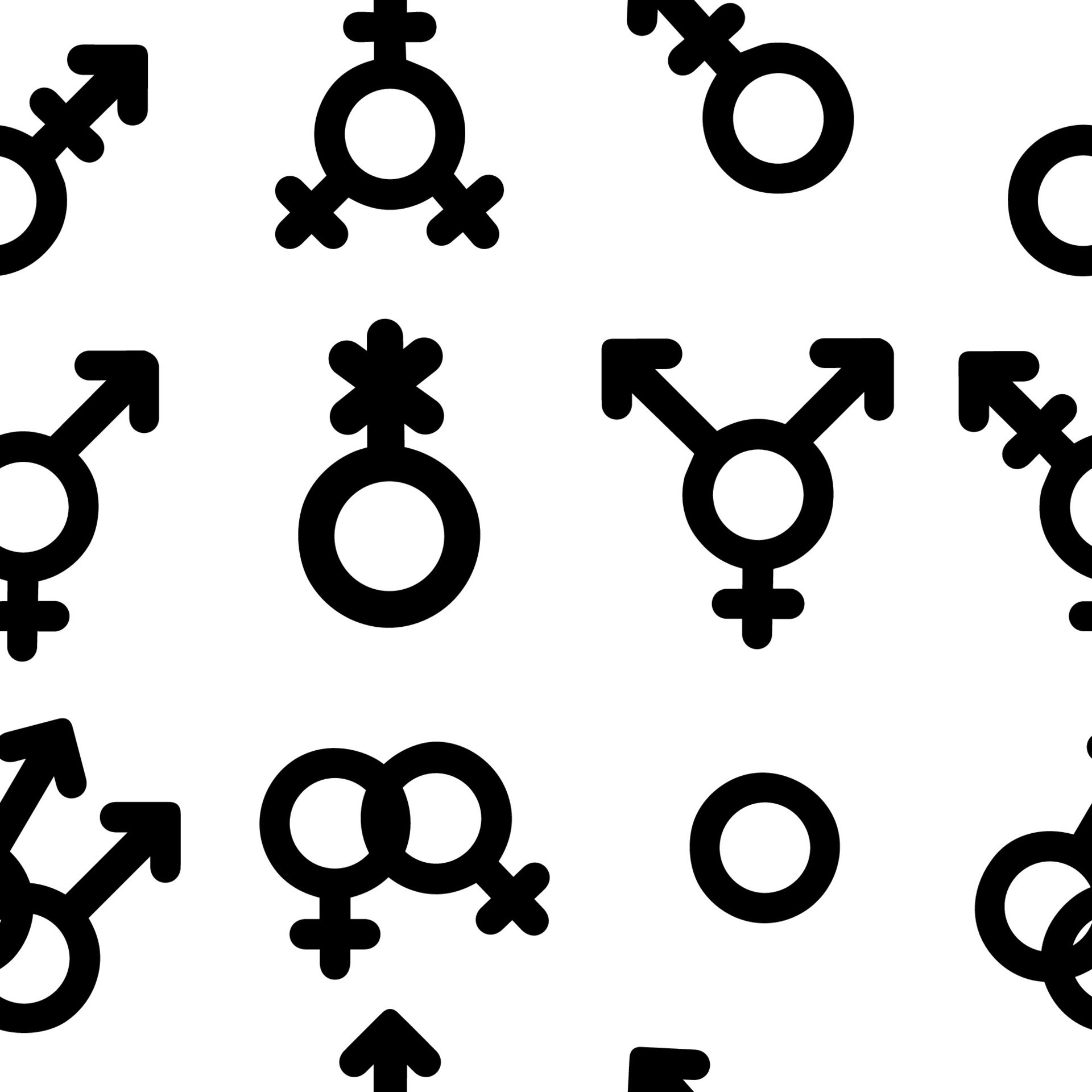 Seamless silhouette LGBT symbols 46621820 Vector Art at Vecteezy