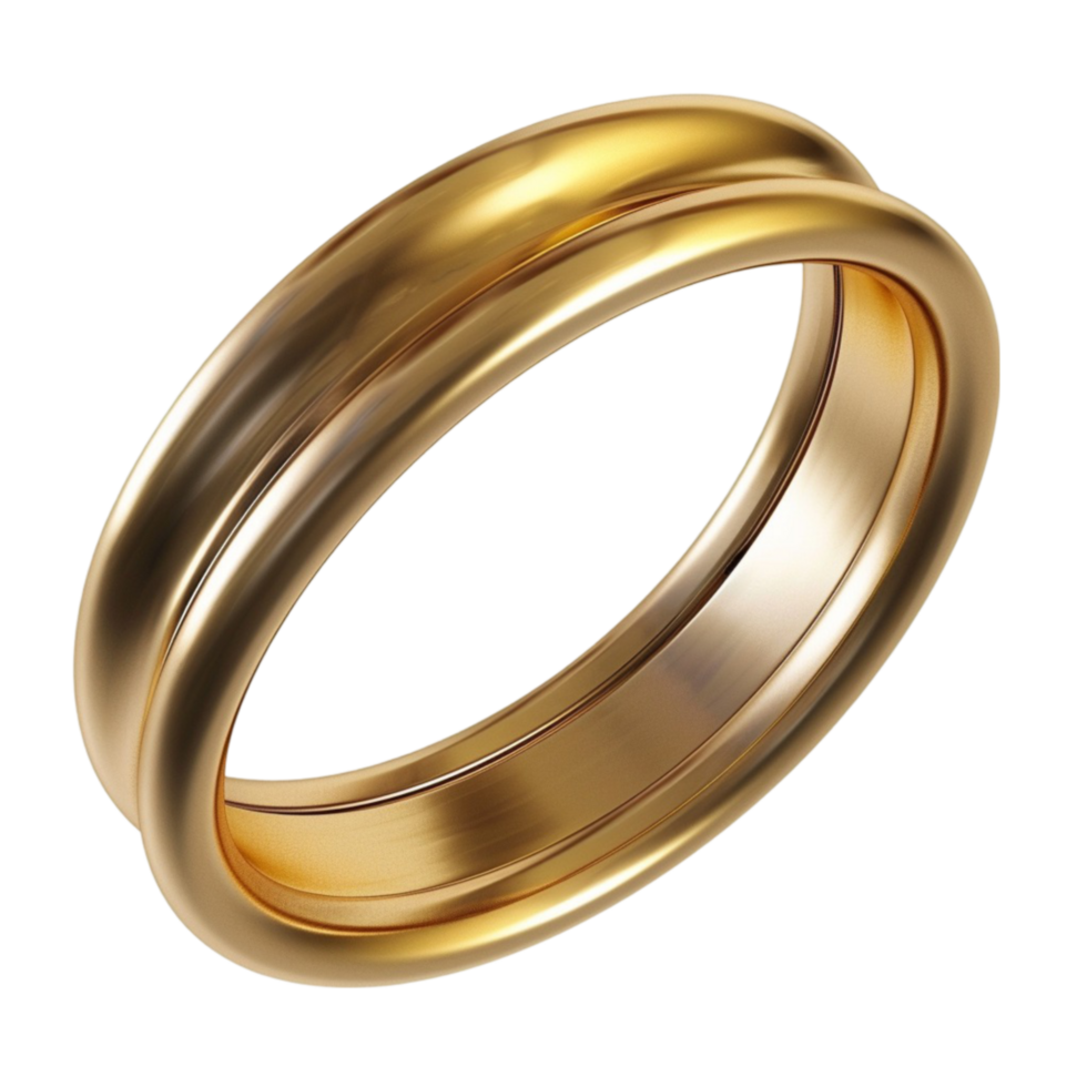 Gold Wedding Ring Ai Generative 46623260 Png