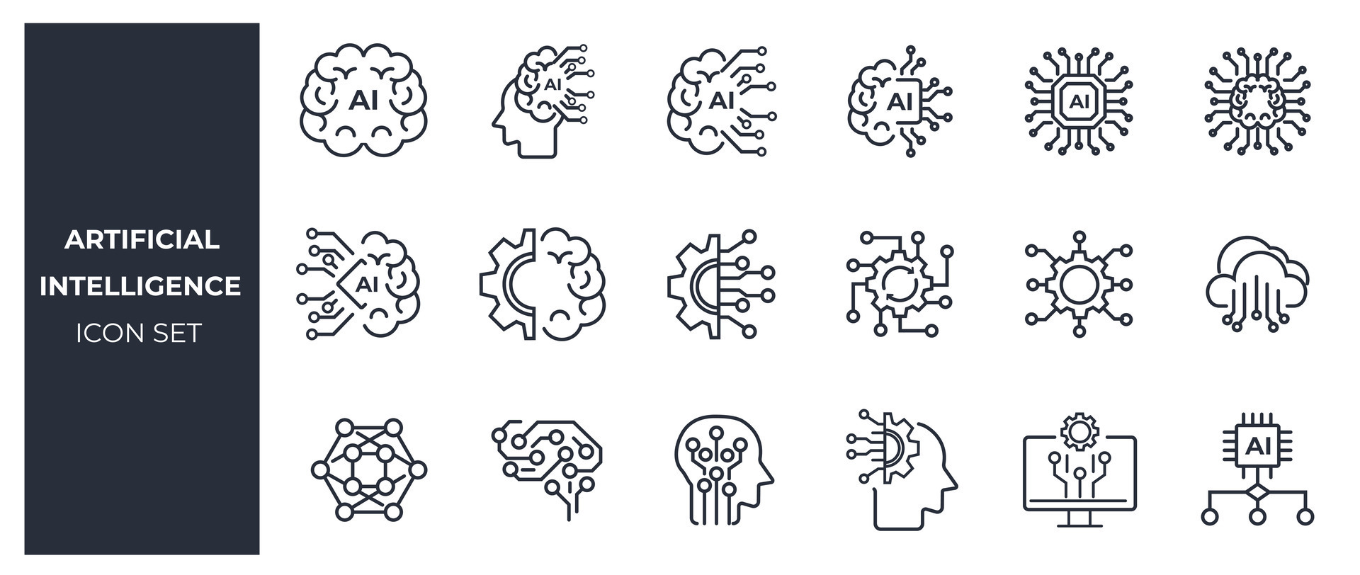 Artificial Intelligence icon 46627299 Vector Art at Vecteezy