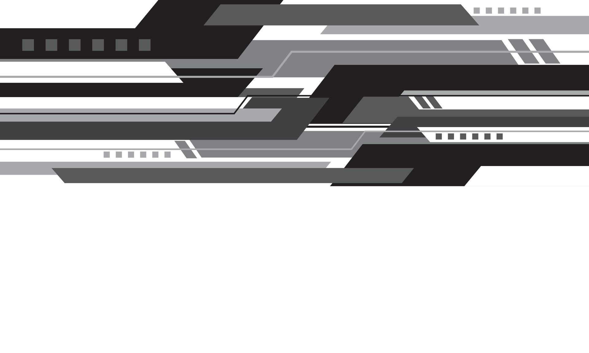 Abstract Black Grey Geometric Technology On White Blank Space Design Futuristic Creative