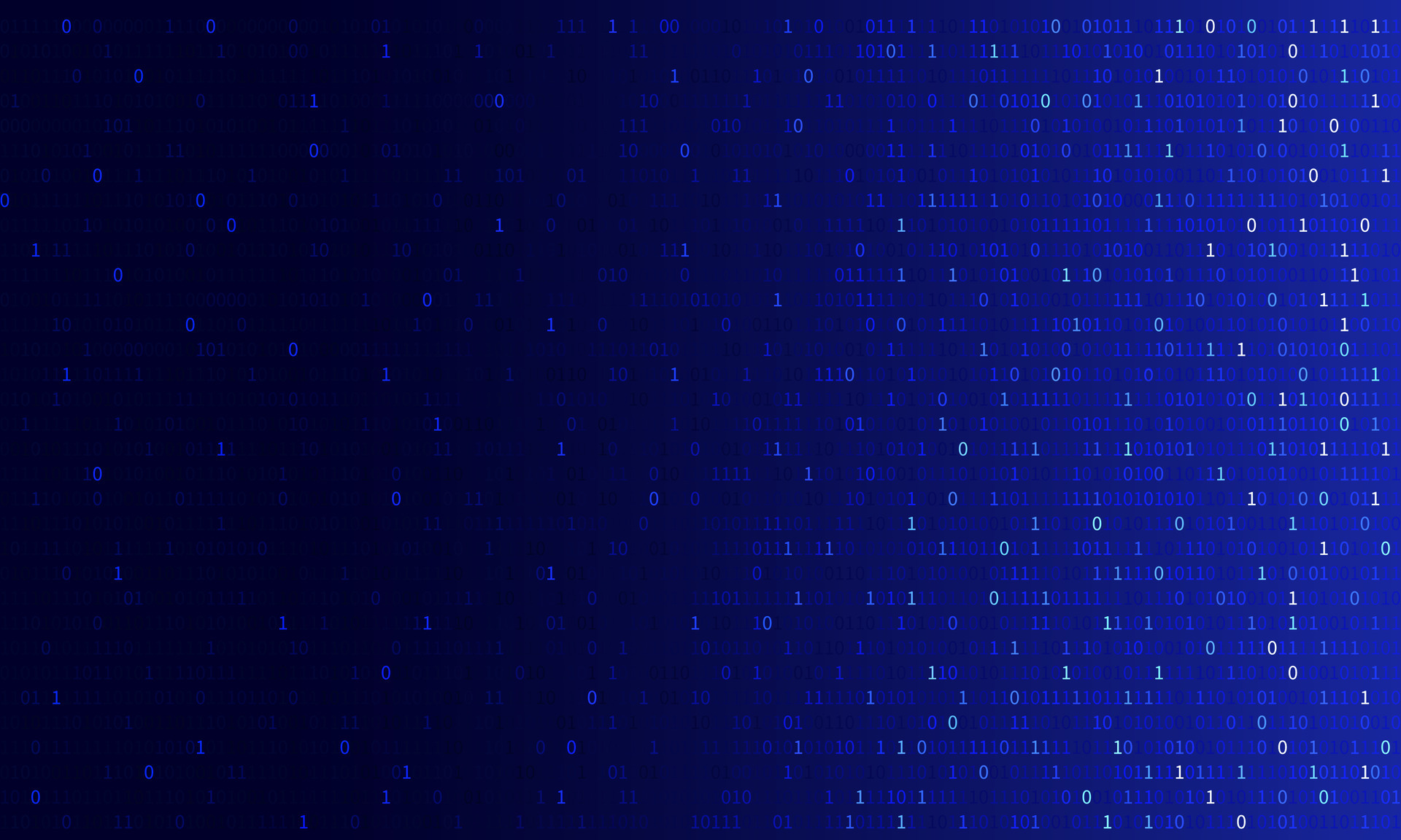 Technology Blue Binary Digital Data Software Programming Code Random Concept Matrix Background