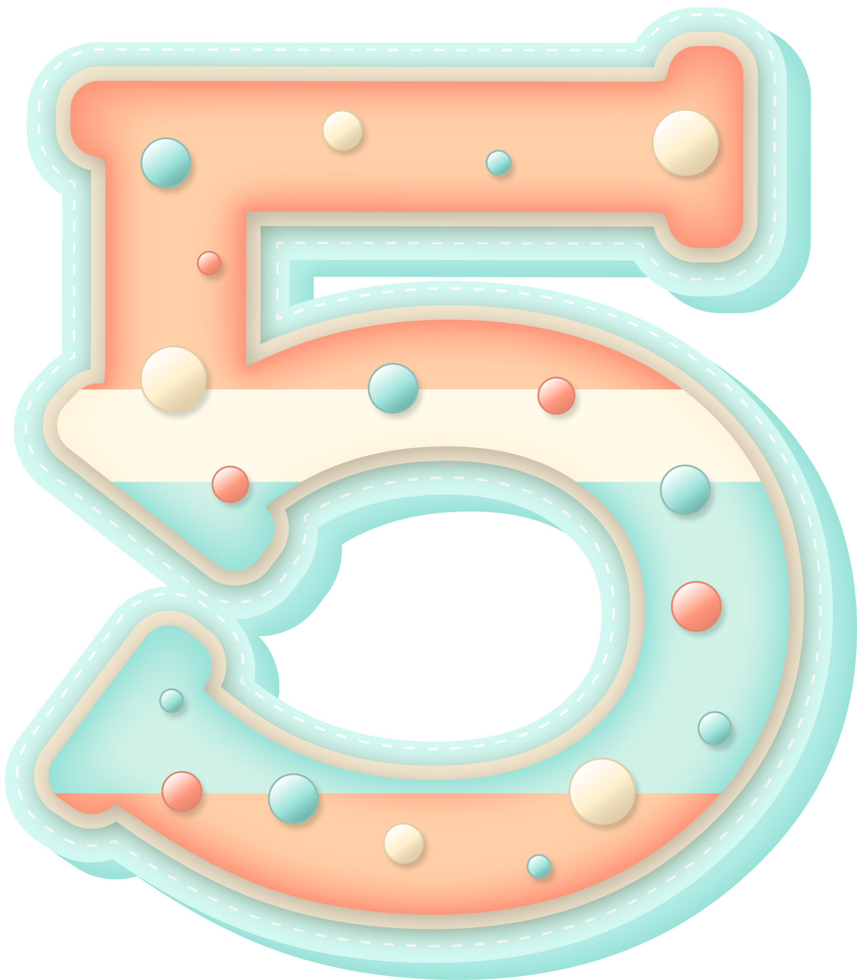 Cute Pastel Sweet Alphabet Number 5 46635465 PNG Cute Pastel Sweet Alphabet Number 5 46635465 PNG