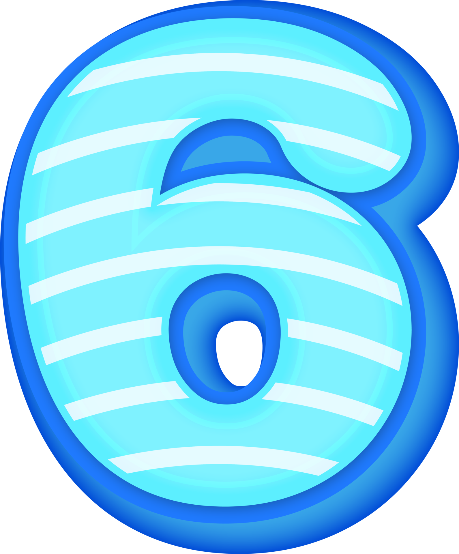 número 6, azul cómic 3d alfabeto letras 46635652 PNG