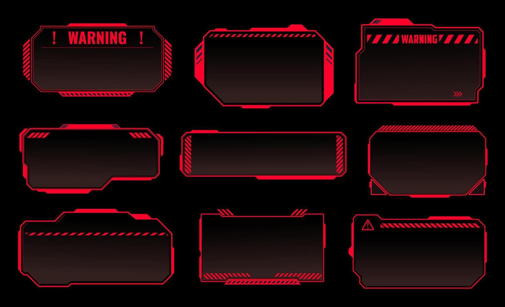HUD danger, warning, alert attention frames, signs 46636901 Vector Art ... HUD danger, warning, alert attention frames, signs 46636901 Vector Art ...