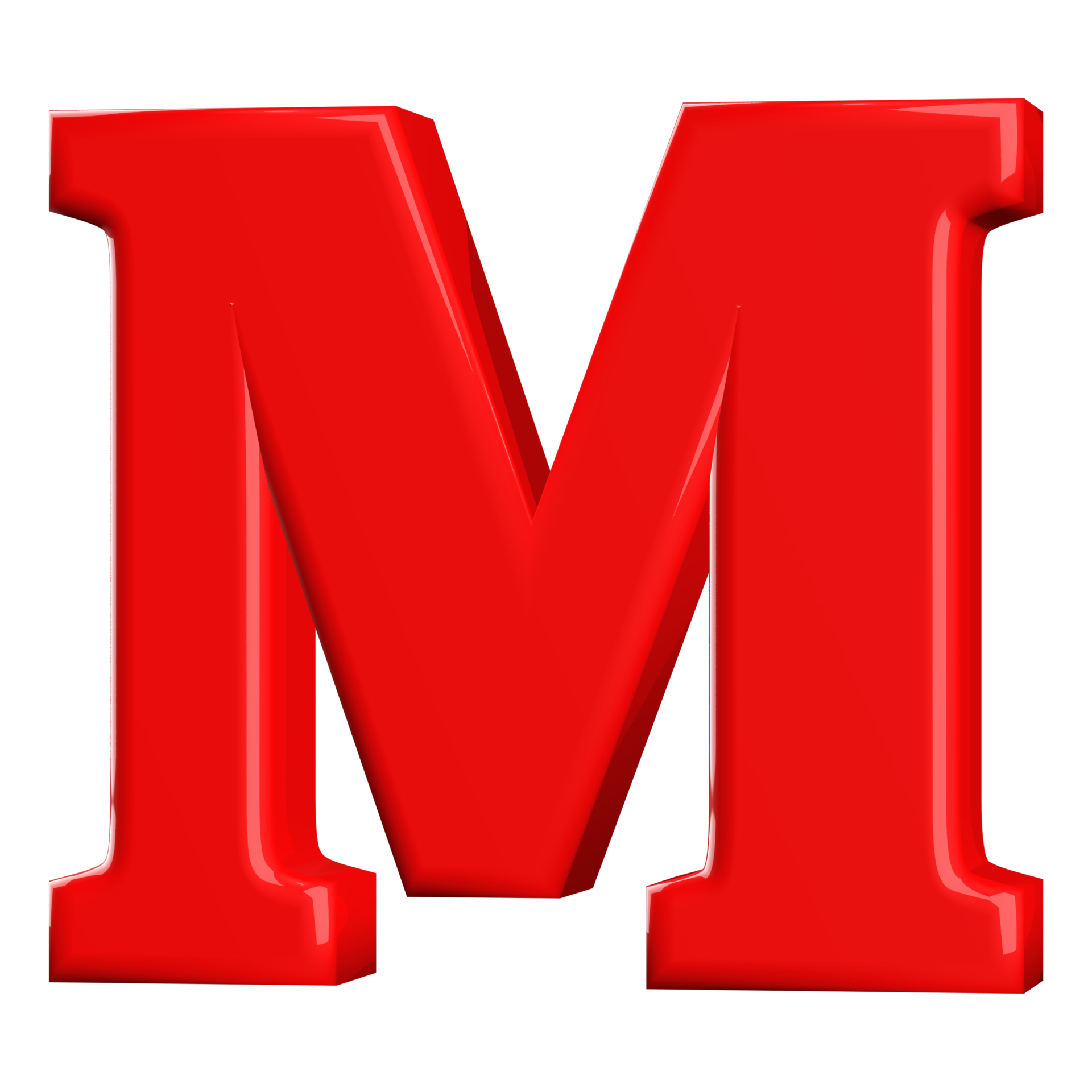3d Font Letter M Uppercase 46643912 Png
