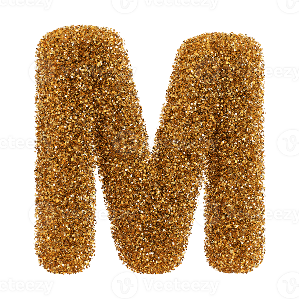 3d Fonte carta m maiúscula 46644629 PNG