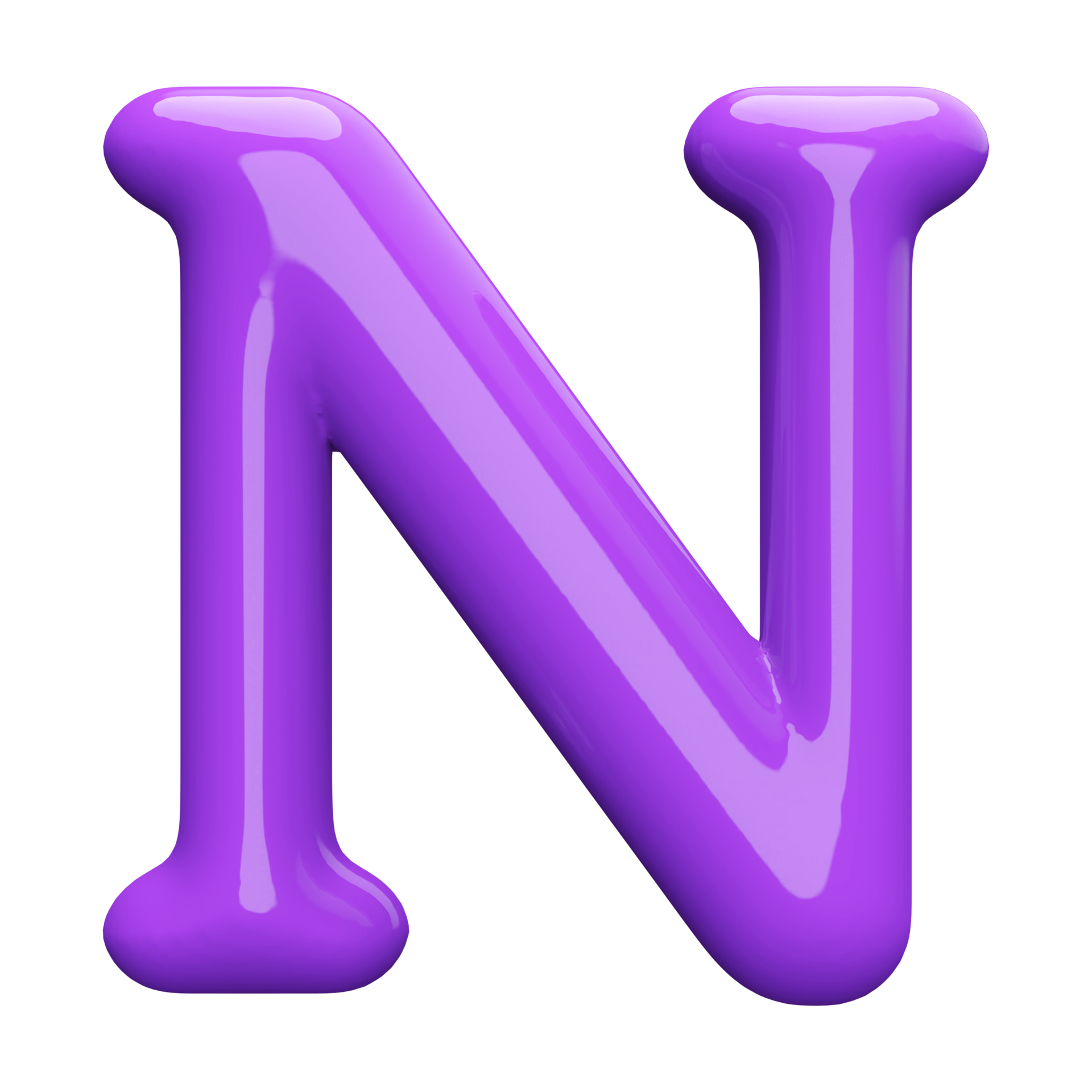 3d Fonte carta n maiúscula 46644957 PNG