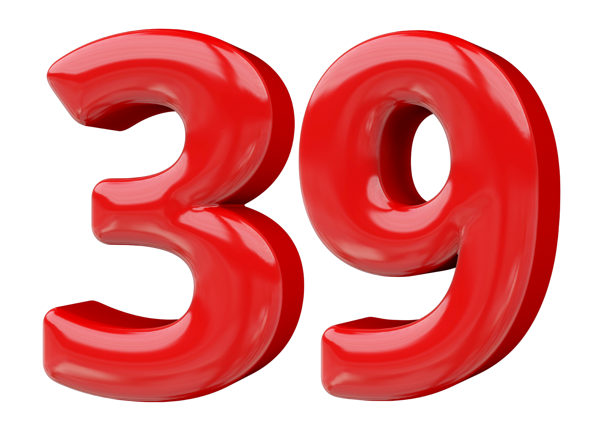 Red 3D Number 39 46645566 PNG red-3d-number-39-46645566-png