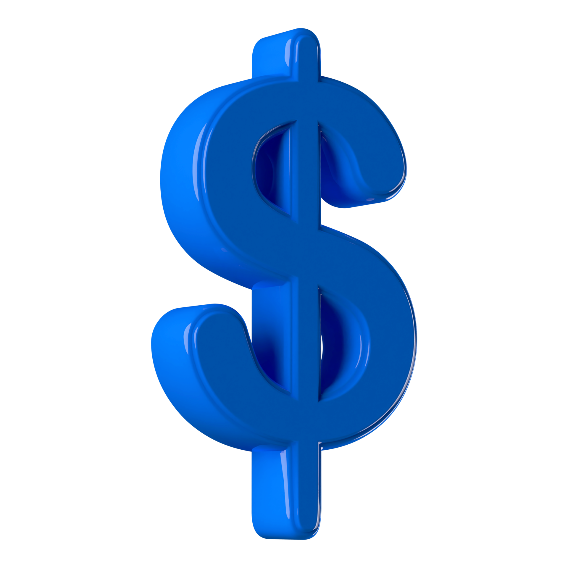 Blue 3d Dollar Symbol 46645692 Png