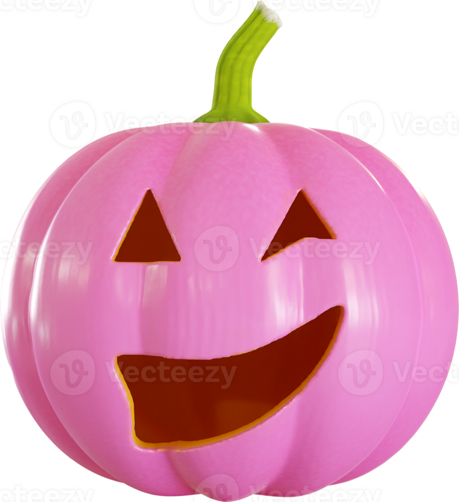 Cute Pink Halloween Pumpkin 46646986 Png
