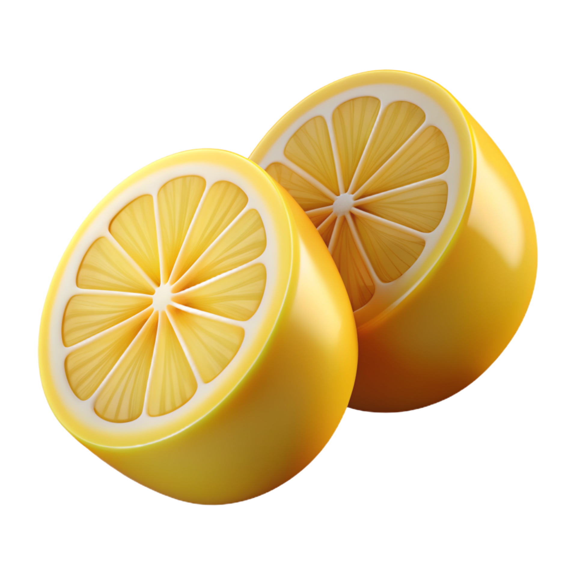 Lemon Slices 3d Object 46647183 Png