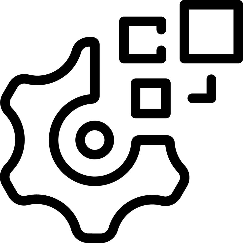 Web Application Technology Software Outlined Icon 46652022 Vector Art ...