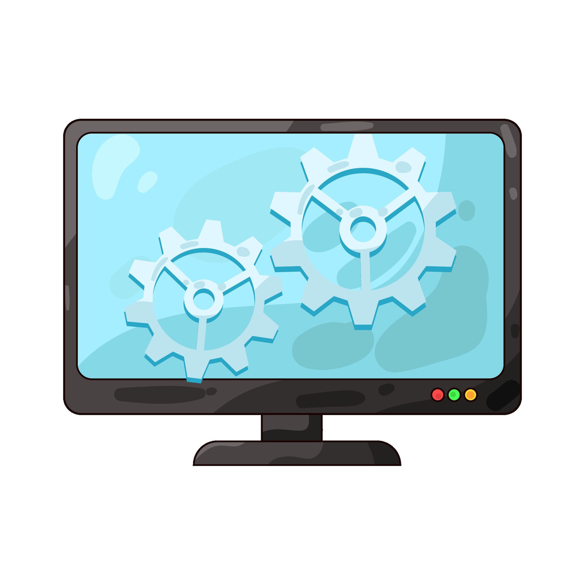 Illustration Of Computer Setting 46652686 Vector Art At Vecteezy