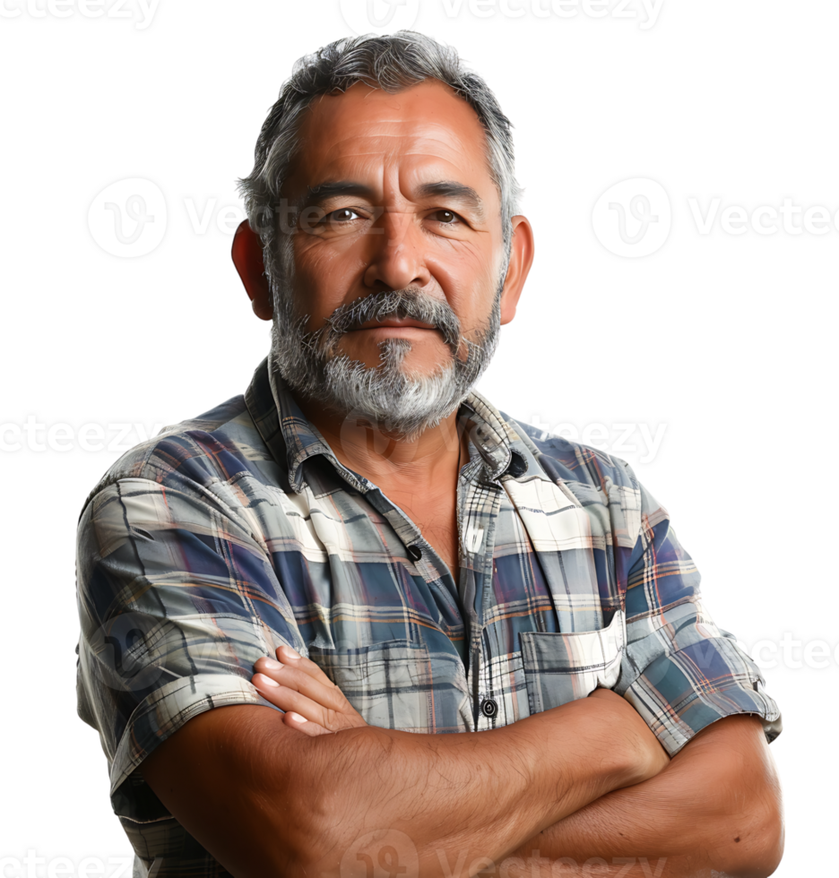 Smiling man with folding arms on isolated transparent background ... Smiling man with folding arms on isolated transparent background ...