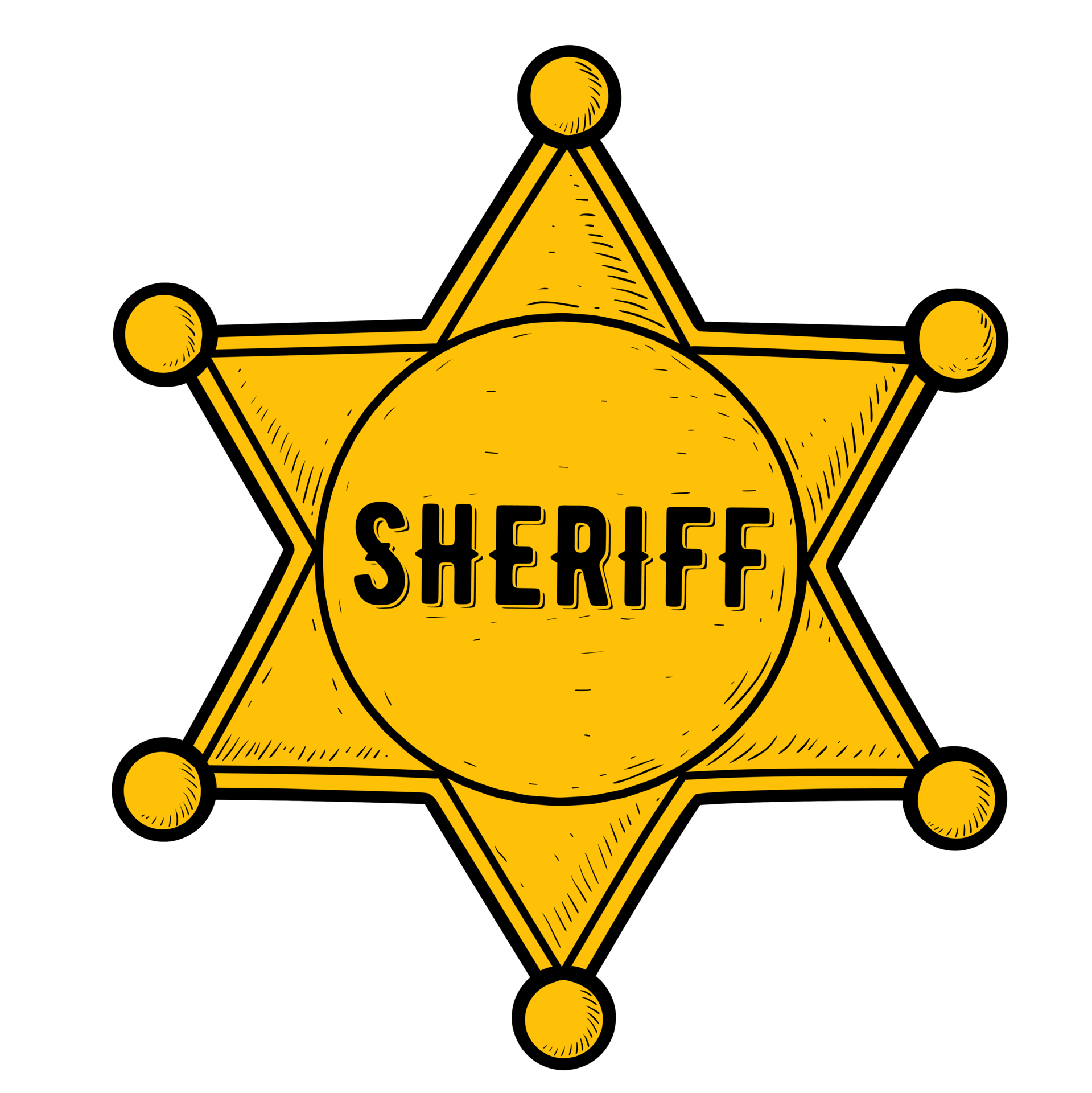 Sheriff badge illustration 46680711 PNG