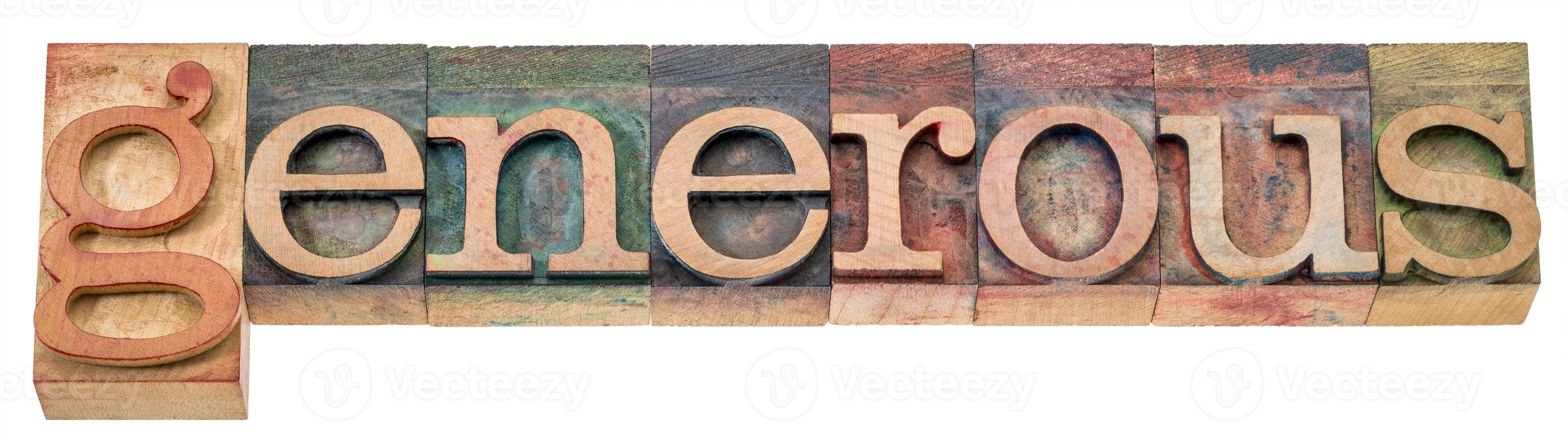 generous - isolated word abstract 46683857 Stock Photo at Vecteezy generous - isolated word abstract 46683857 Stock Photo at Vecteezy