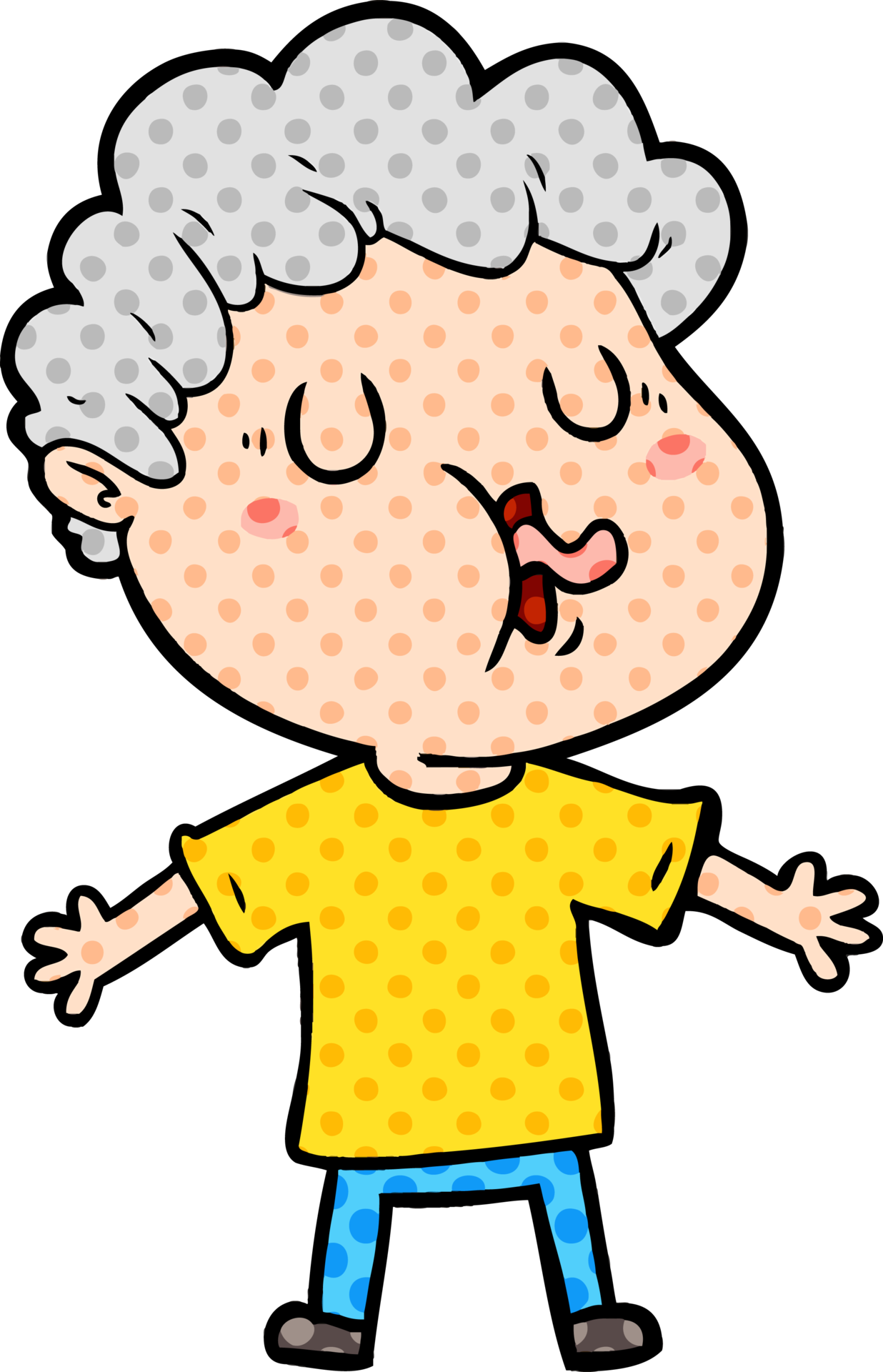 Cartoon Man Singing Drawing 46689009 Png