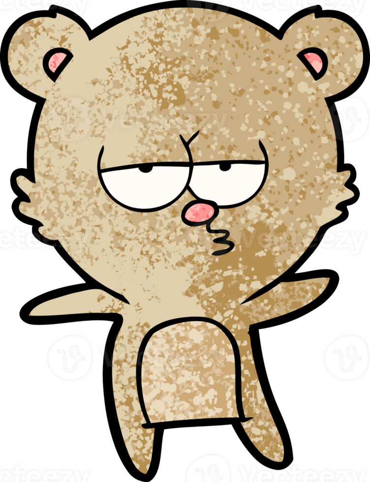 bored bear cartoon 46689696 PNG