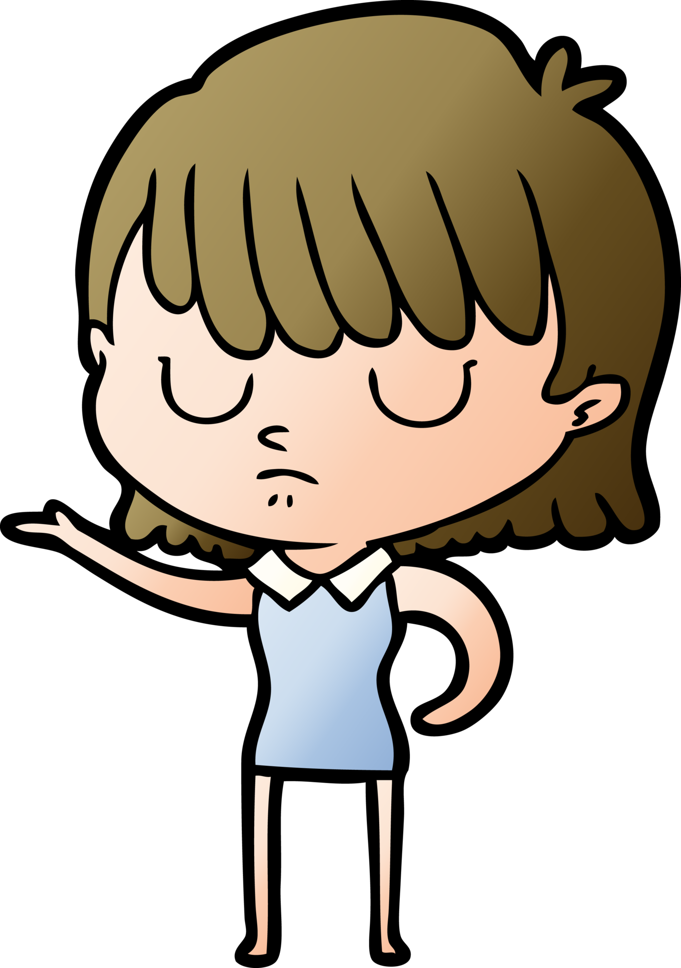 cartoon woman drawing 46689824 PNG