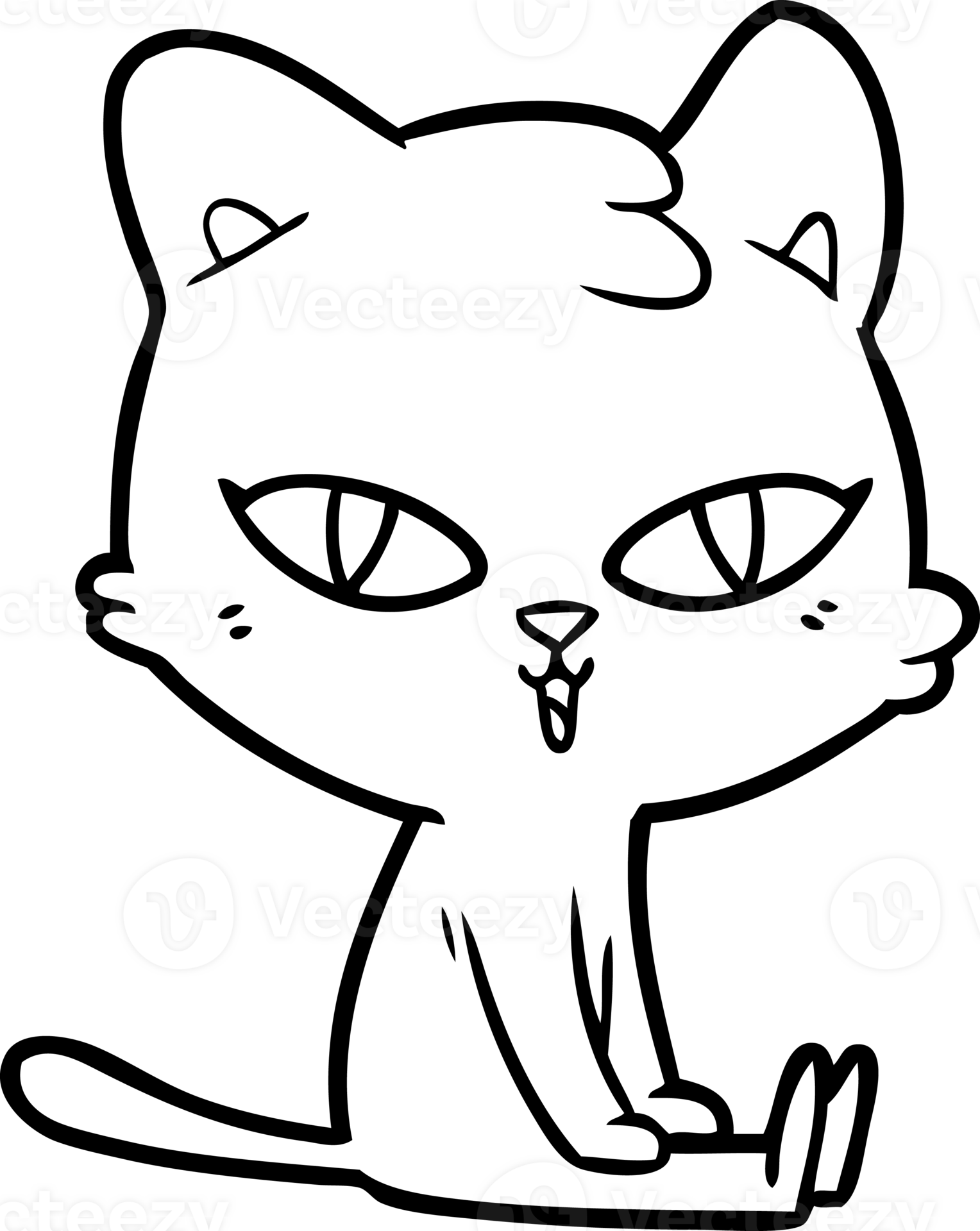 Cartoon Cat Drawing 46692794 Png