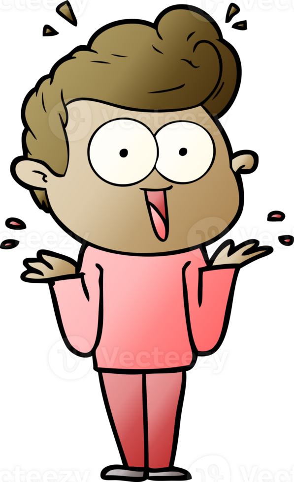 Cartoon Man Shrugging 46693540 Png