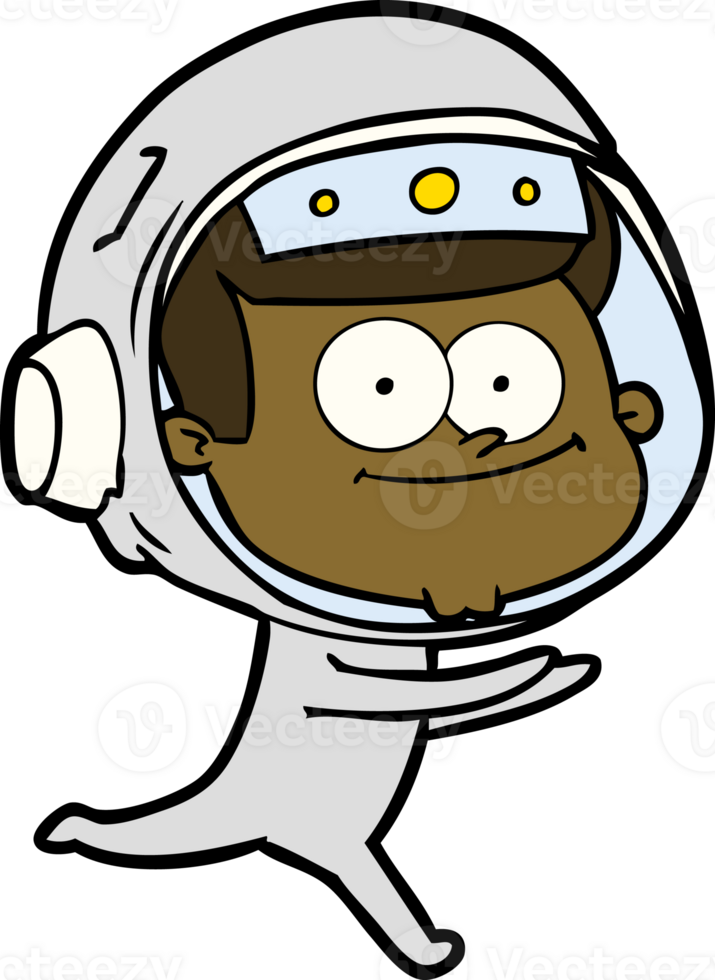 Happy Astronaut Cartoon 46696331 Png