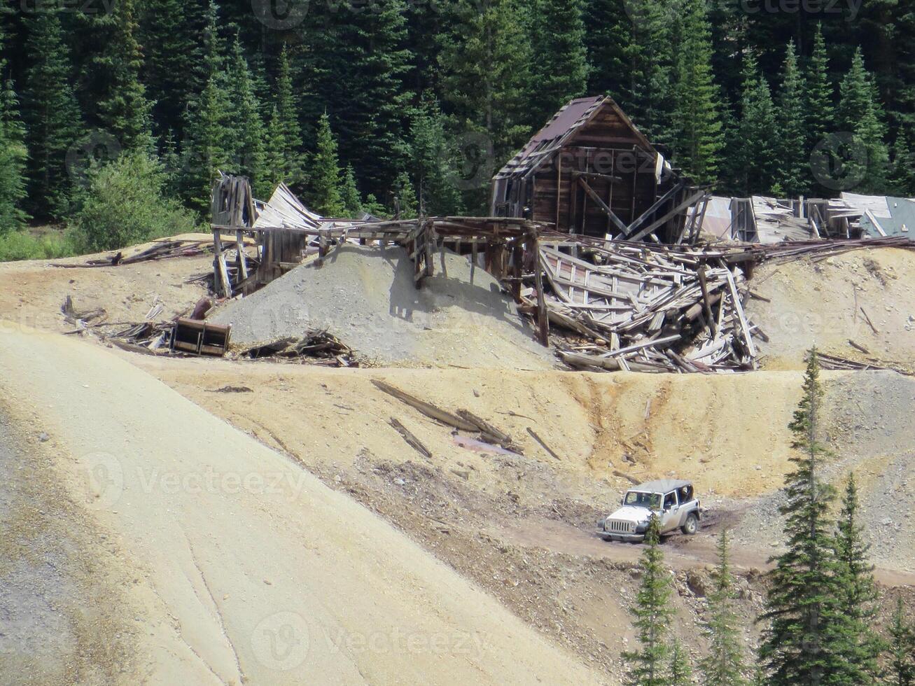 Historic Mining Ruins in Red Mountain District Near Ouray Colorado ...