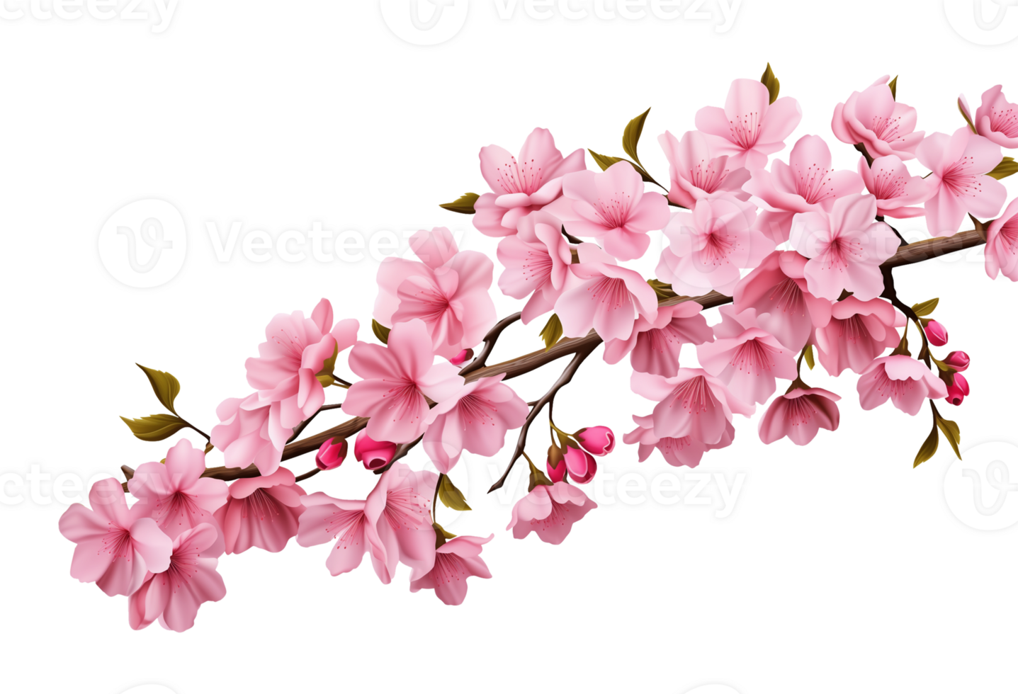 Cherry Blossom Sakura Tree Branch Isolated on Transparent Background ... Cherry Blossom Sakura Tree Branch Isolated on Transparent Background ...