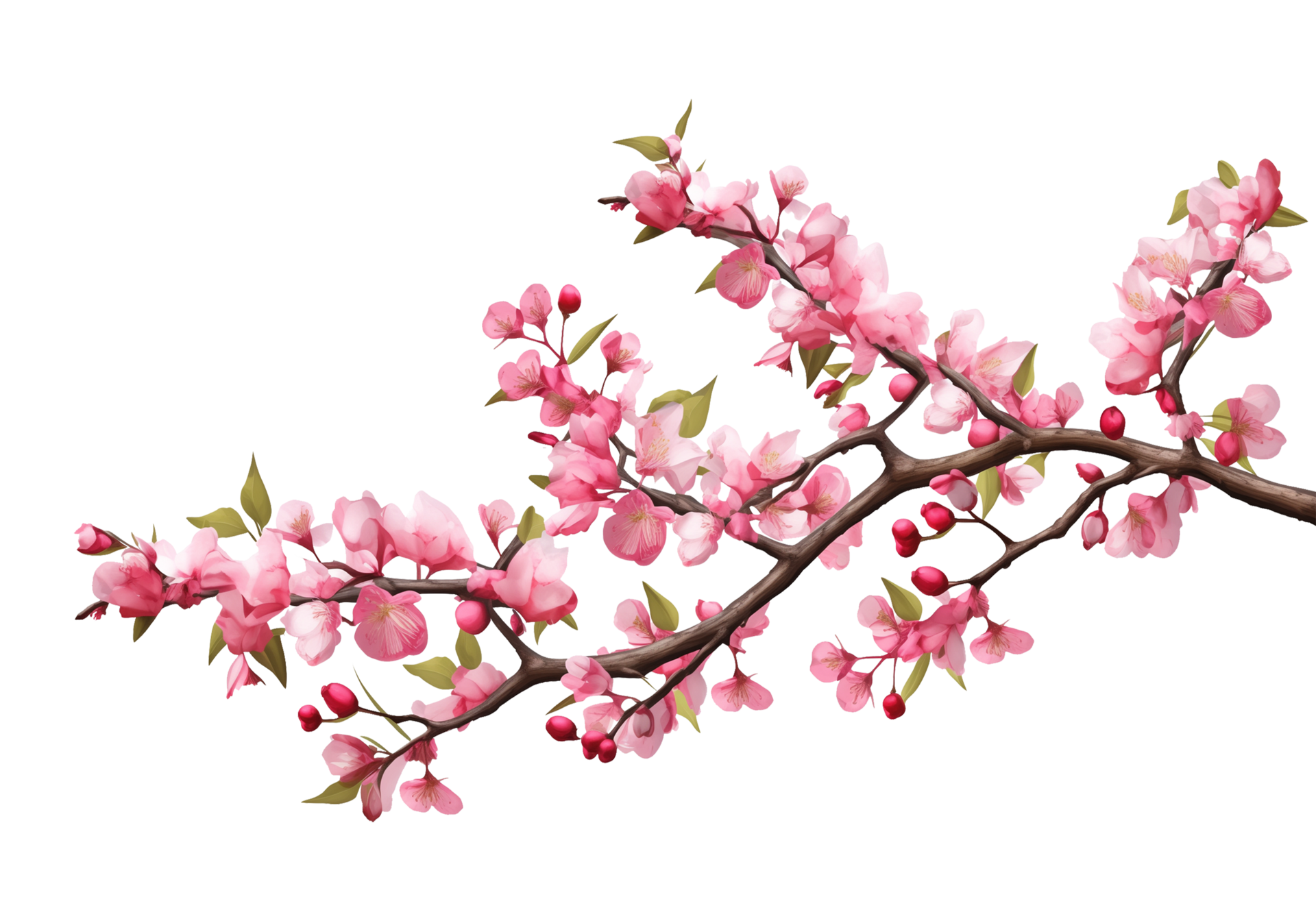 Cherry Blossom Tree Branch Isolated on Transparent Background 46710078 PNG