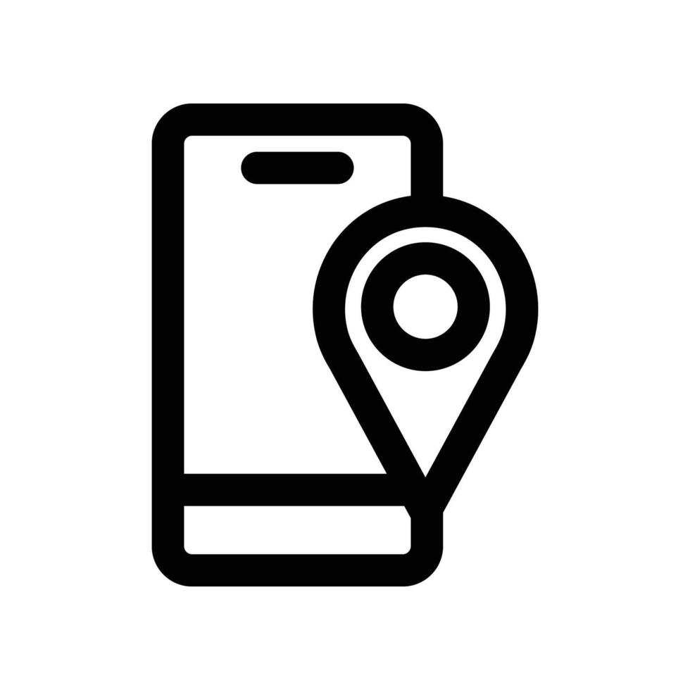 móvil mapa icono. glifo icono para tu sitio web, móvil, presentación, y logo diseño. 46719491 ...