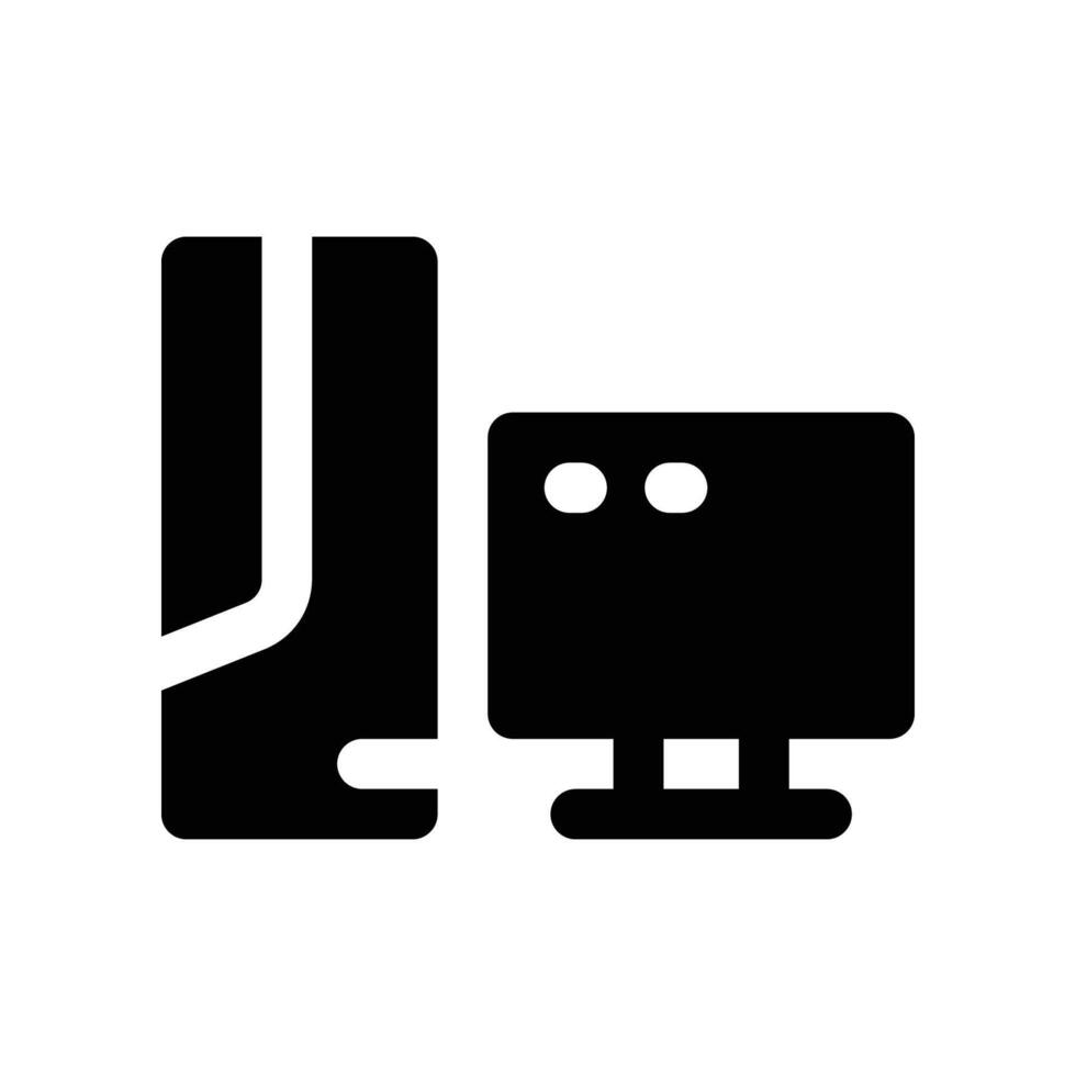 computadora icono. glifo icono para tu sitio web, móvil, presentación, y logo diseño. 46719887 ...