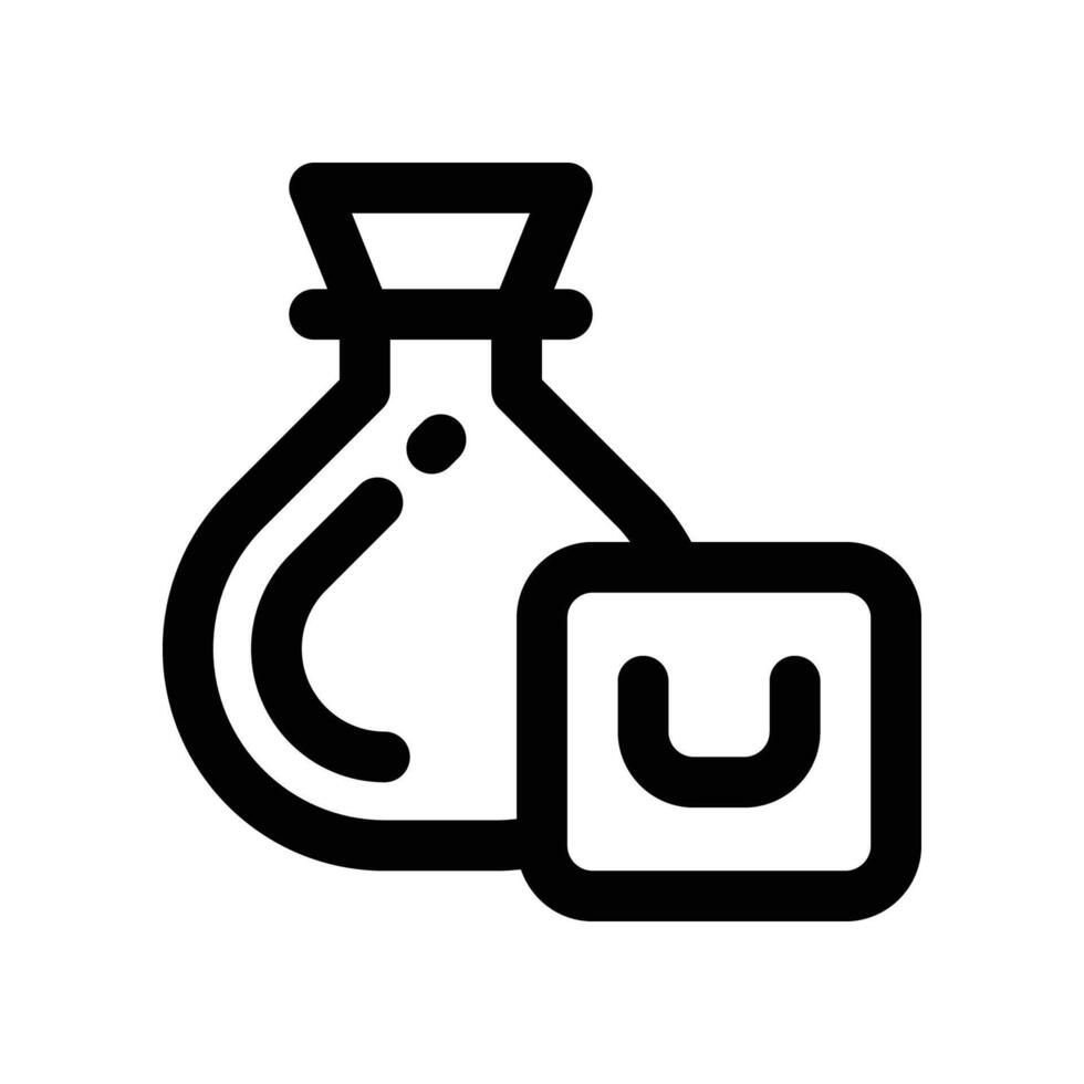 money bag icon. line icon for your website, mobile, presentation, and ... money bag icon. line icon for your website, mobile, presentation, and ...
