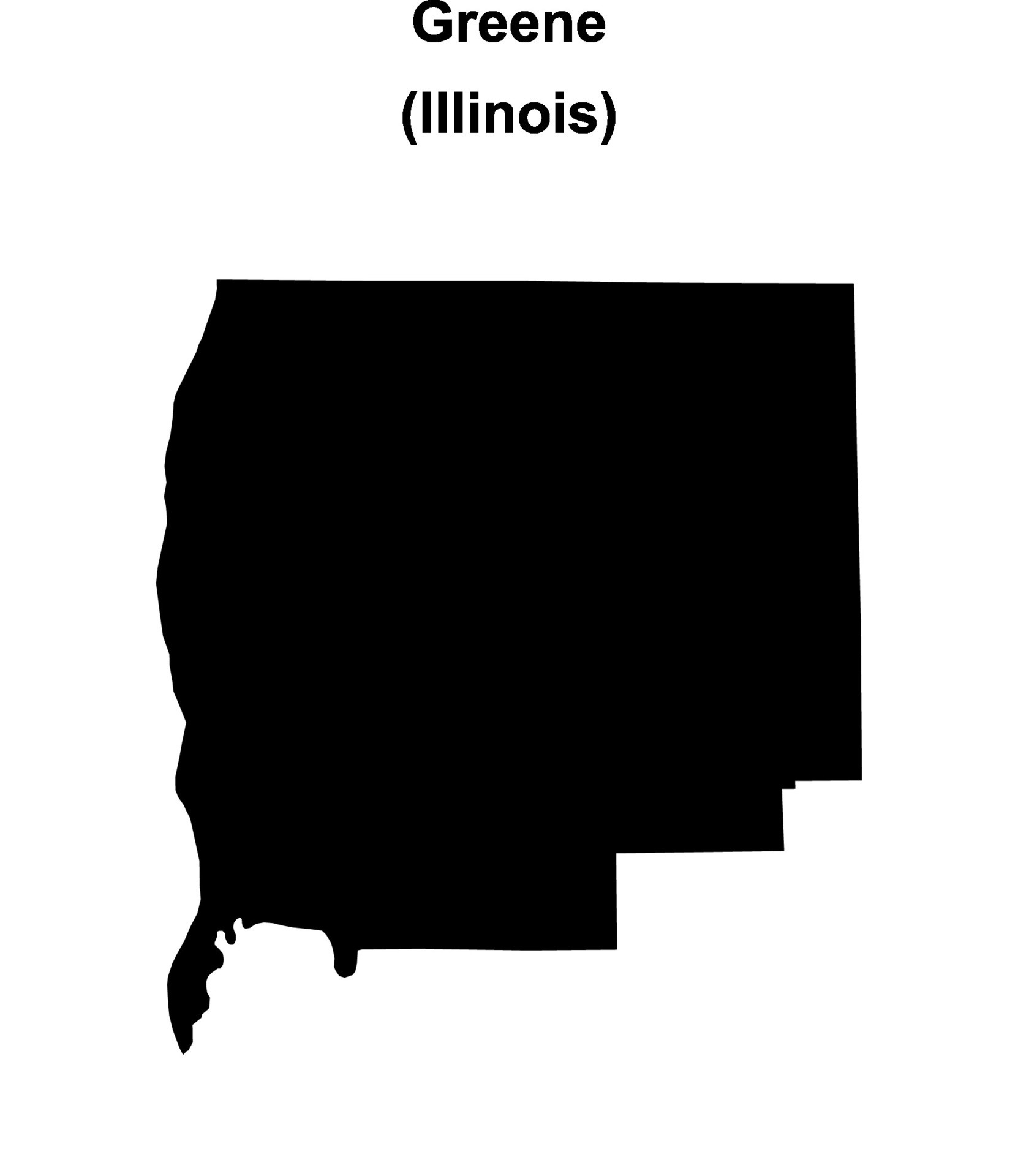 Greene County, Illinois blank outline map 46720754 Vector Art at Vecteezy Greene County, Illinois blank outline map 46720754 Vector Art at Vecteezy