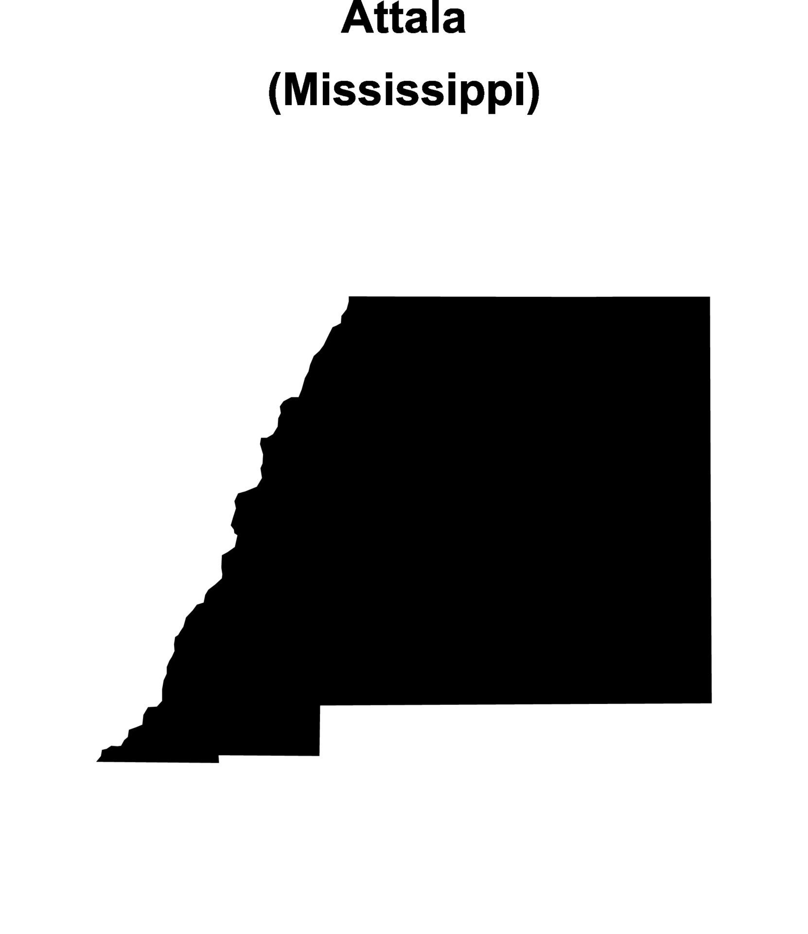 Attala County, Mississippi blank outline map 46720821 Vector Art at ... Attala County, Mississippi blank outline map 46720821 Vector Art at ...