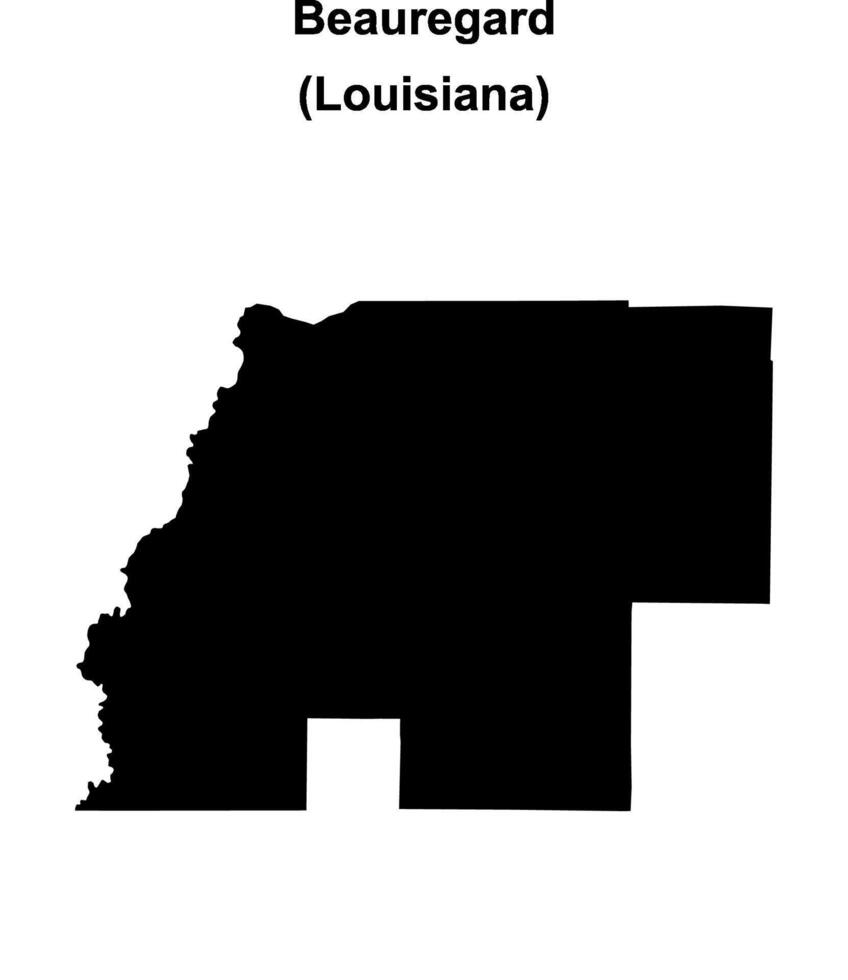 Beauregard Parish, Louisiana blank outline map 46721317 Vector Art at ... Beauregard Parish, Louisiana blank outline map 46721317 Vector Art at ...