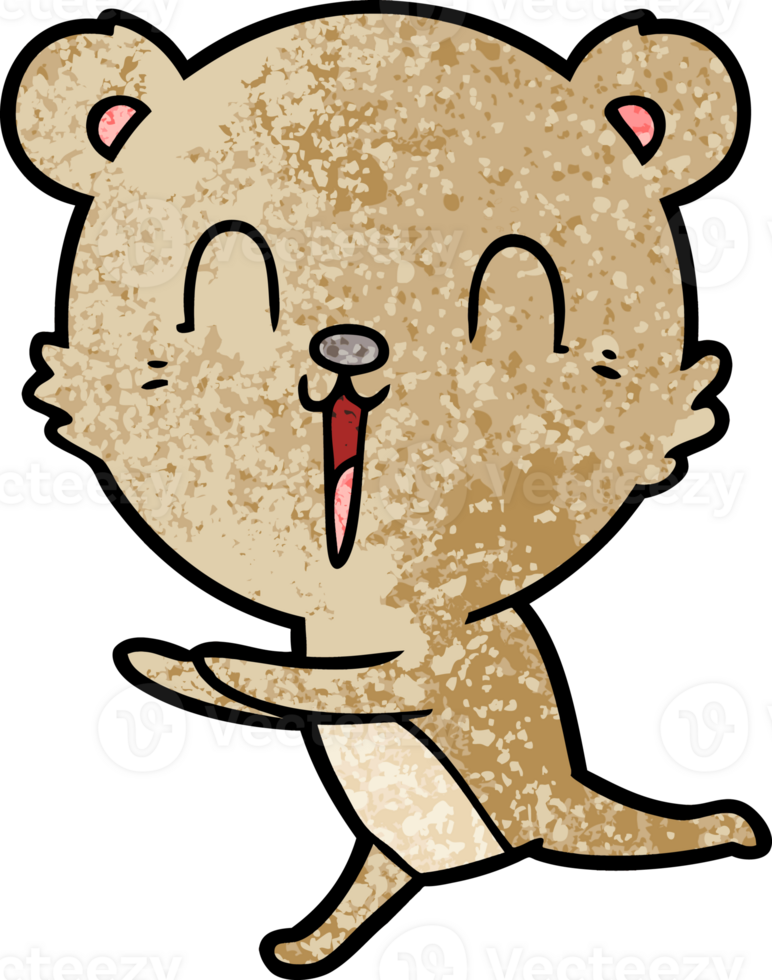 Happy Cartoon Bear Drawing 46722115 Png
